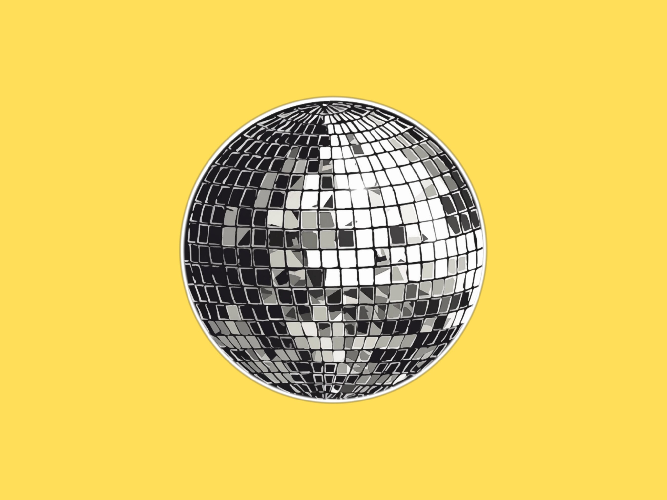 Mirrorball Sticker, Water Bottle Decal, Laptop Sticker, Disco Ball ...