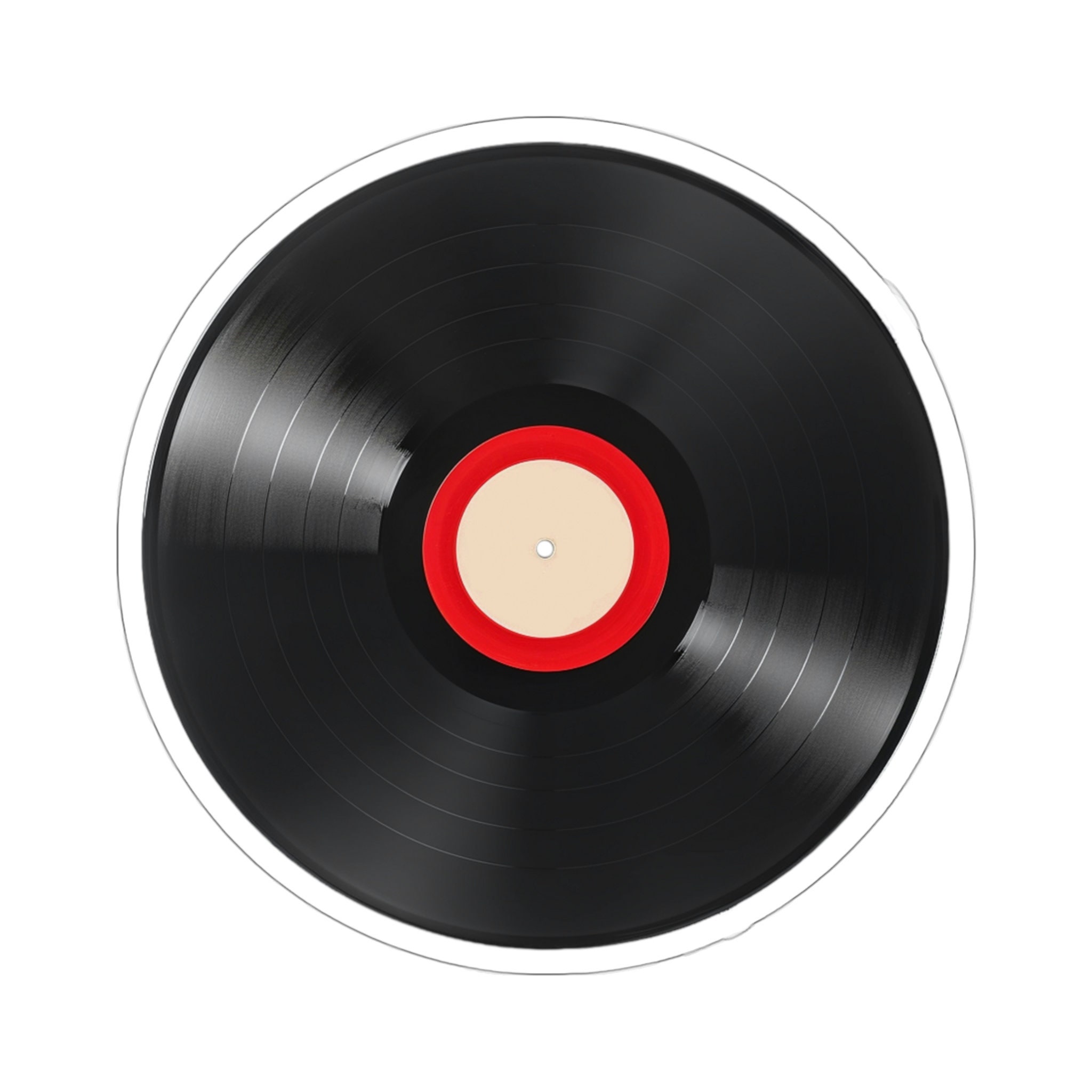 Vintage Record Vinyl Sticker, Retro Music Decal, Laptop Sticker, Water ...