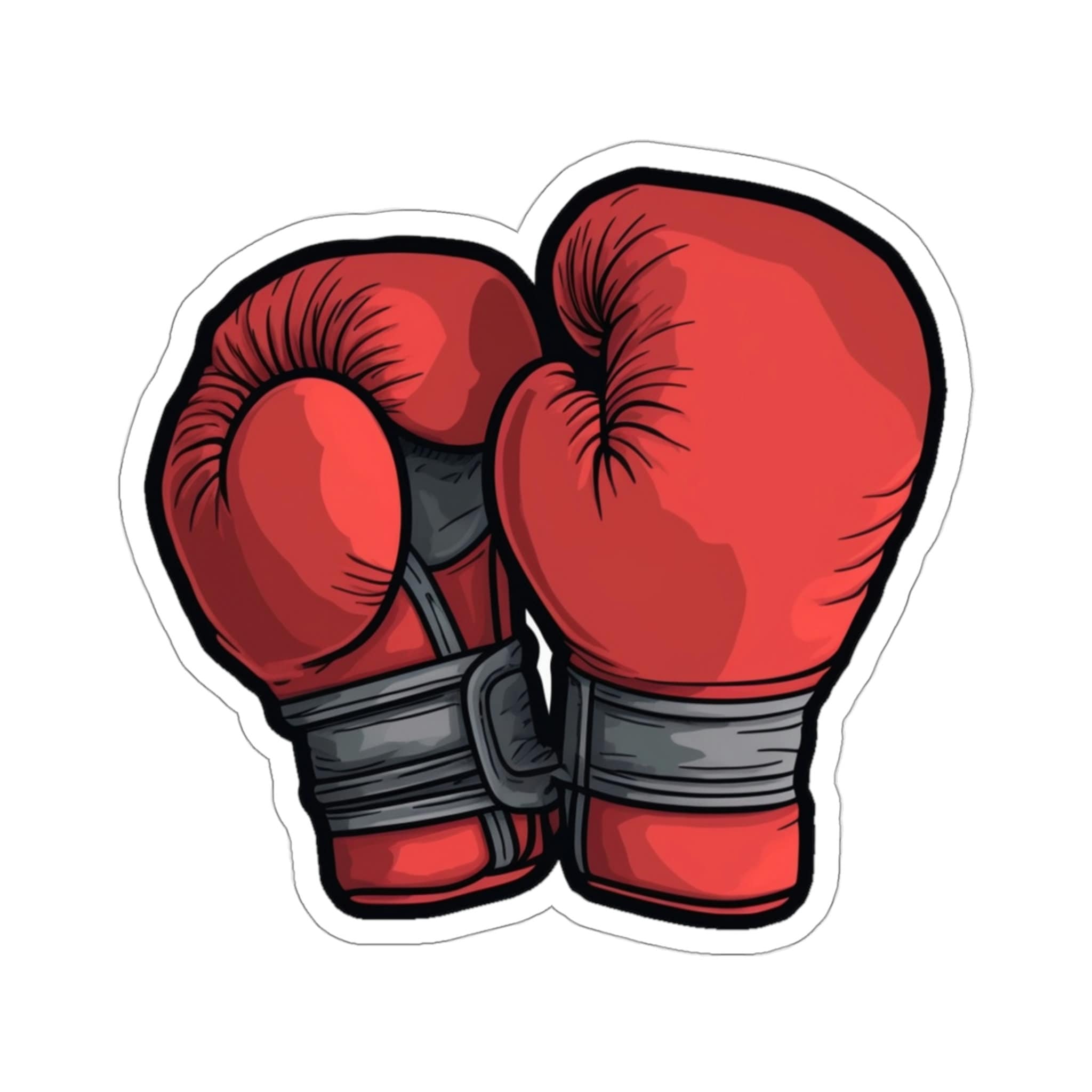 Boxing Gloves Sticker, Water Bottle Decal, Laptop Sticker, Sports Art ...