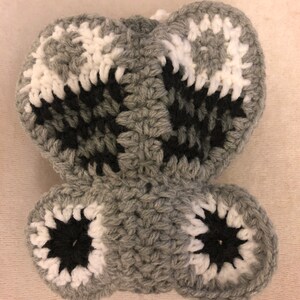 Mothra Crochet Plush black and White 6 Inches Tall - Etsy