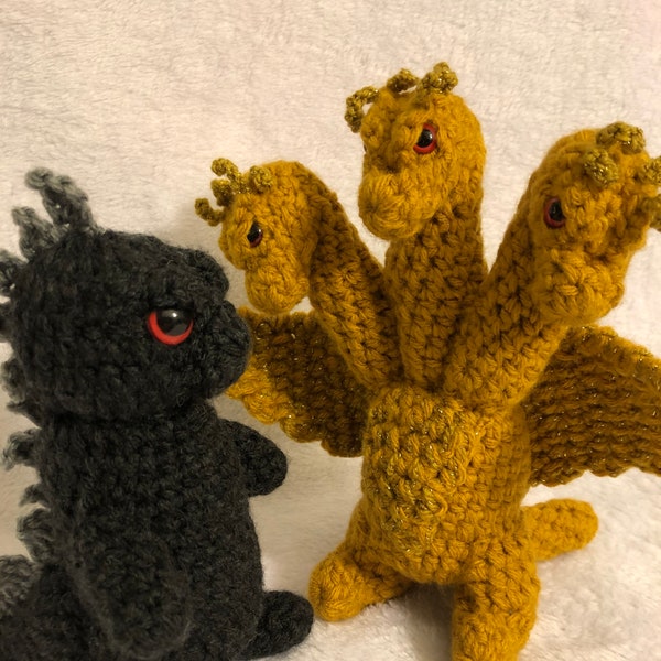 King Ghidorah Crochet - Etsy