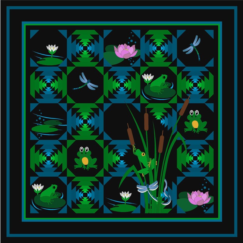 Frog Quilt Pattern - Etsy