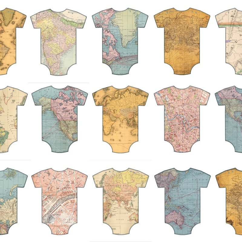 Map Baby Shower - Etsy