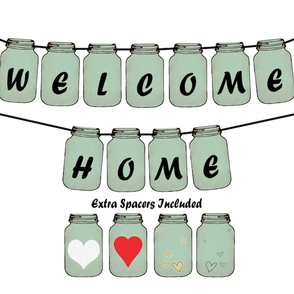 Welcome Home Mom and Dad Banner - Etsy