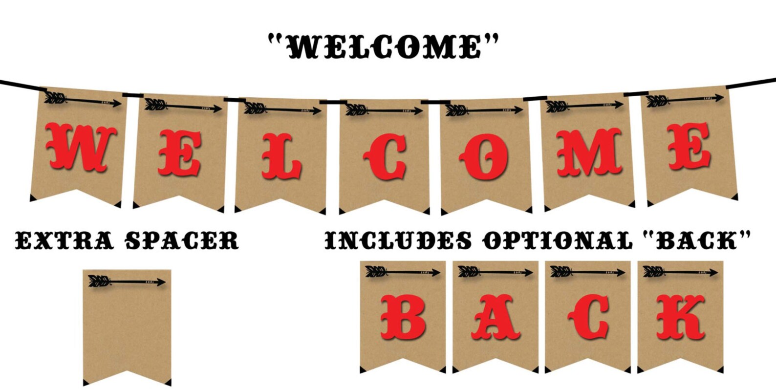 WELCOME or WELCOME BACK - Printable Party Banner and Decoration ...