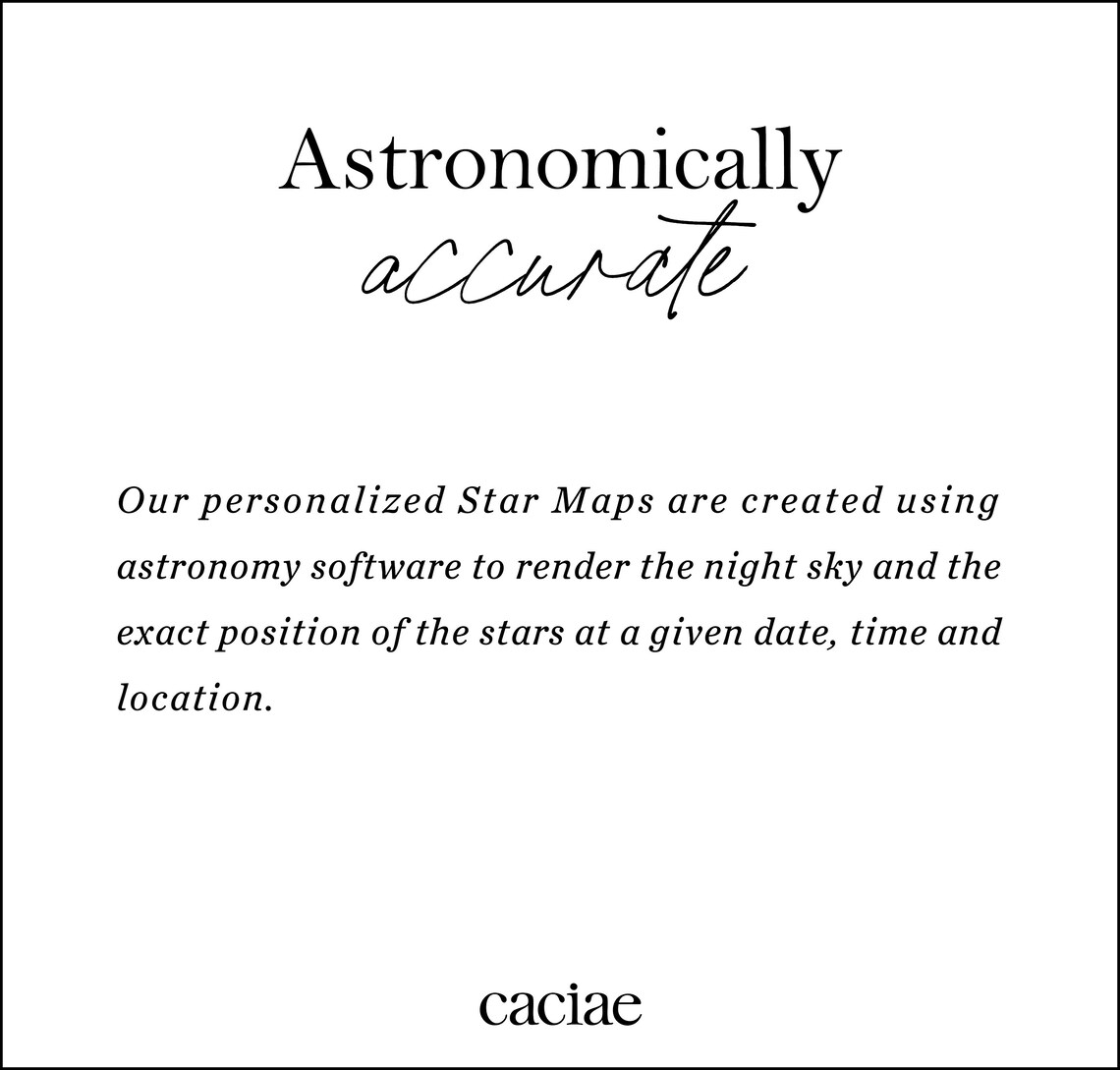 Custom Star Charts Starry Night Poster Digital Sky Map - Etsy