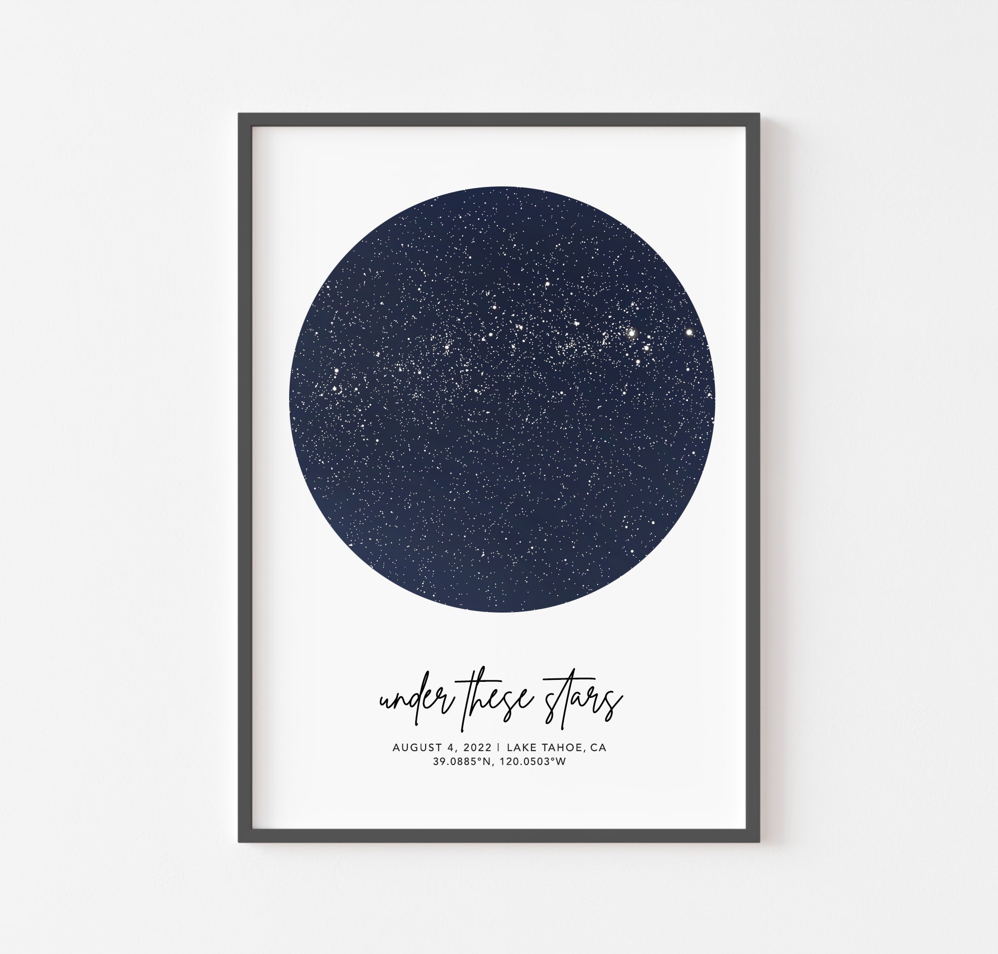 Printable Star Map of the Night Sky by Date, Constellation Map by ...