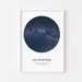 Custom Star Charts Starry Night Poster Digital Sky Map - Etsy