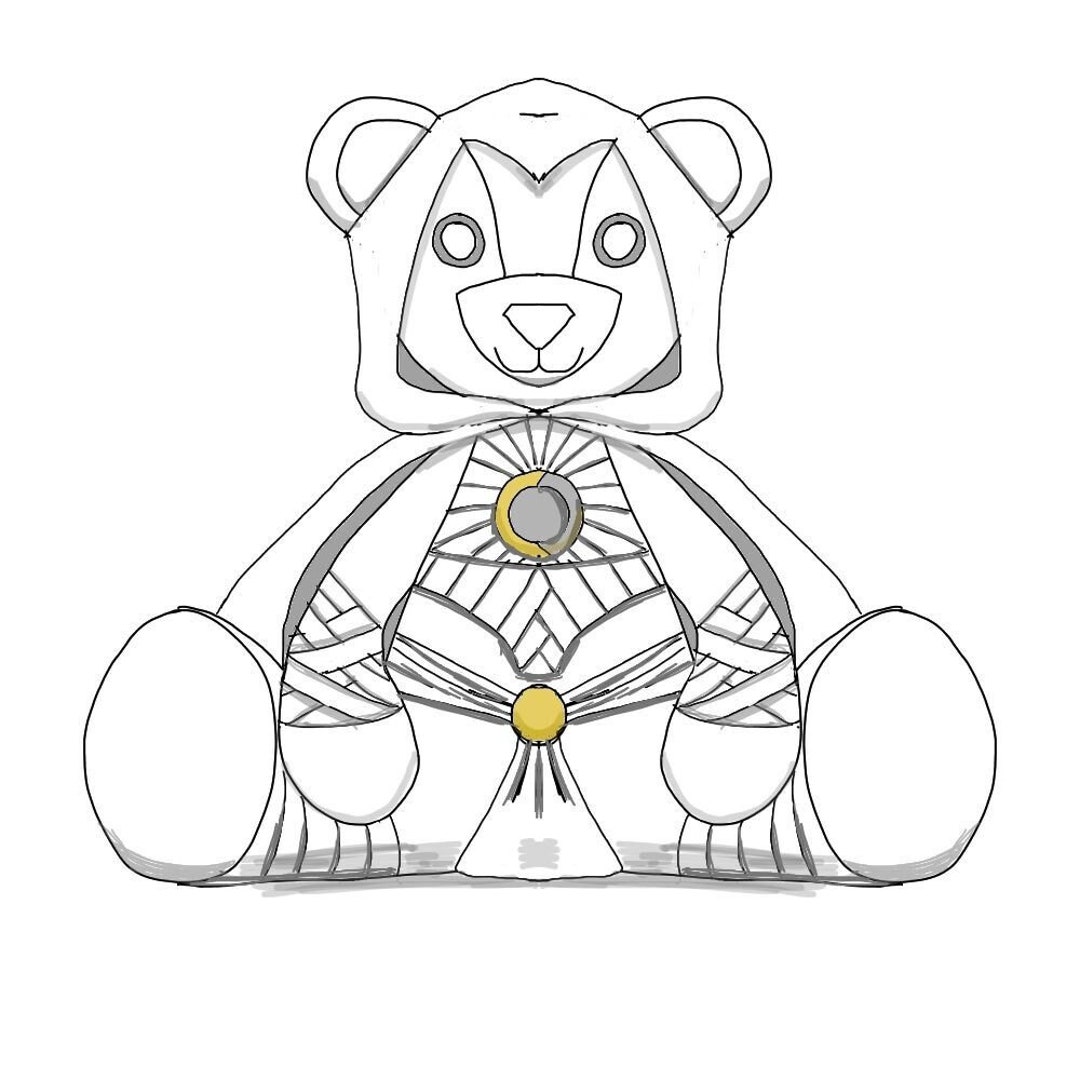 Moon Avatar Bear all Three Versions - Etsy