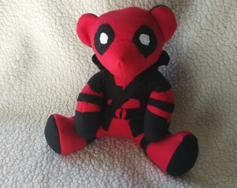 Deadpool Teddy Bear - Etsy