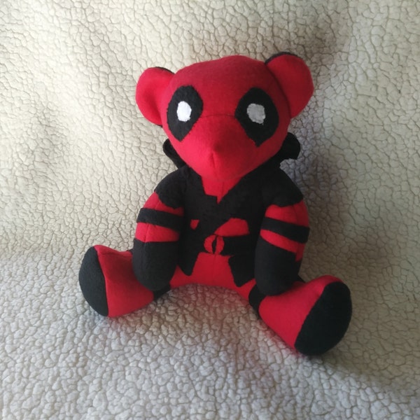 Deadpool Teddy Bear - Etsy