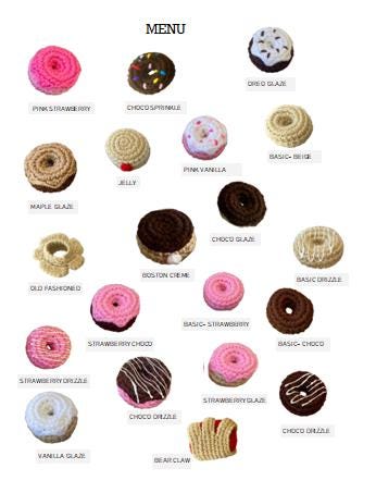 Mini Donuts With Printables CROCHET PATTERN - Etsy