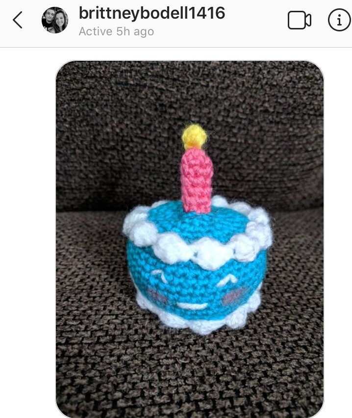 Mini Birthday Cake Crochet Pattern - Etsy