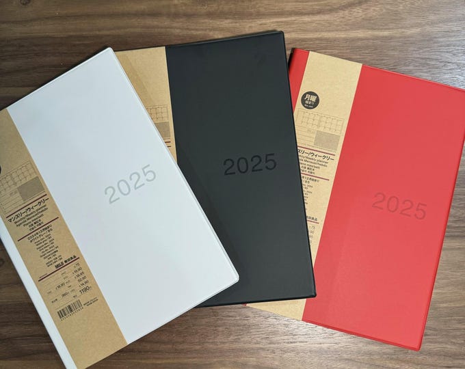 Muji 2025 Planner - Monthly/weekly Layout - Starts on Monday - From ...