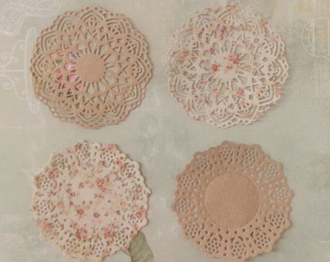 Set of 6 Mini Paper Doilies, Tea Party Doilies, Wedding Doilies, Baby ...