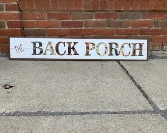 Back Porch Sign | Etsy