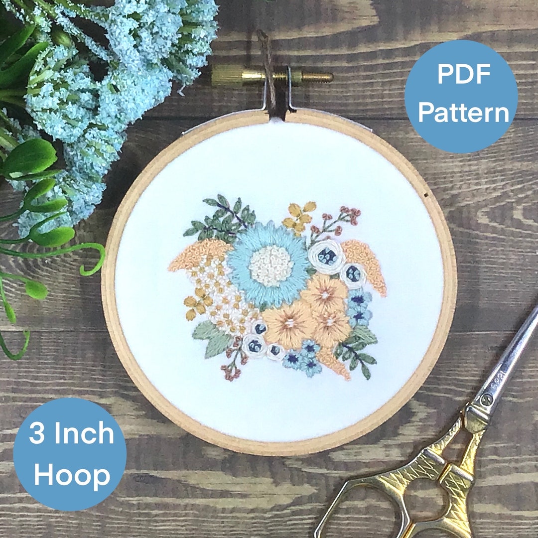Hand Embroidery Pattern. PDF. Little Posy 2. Digital Download. How to ...