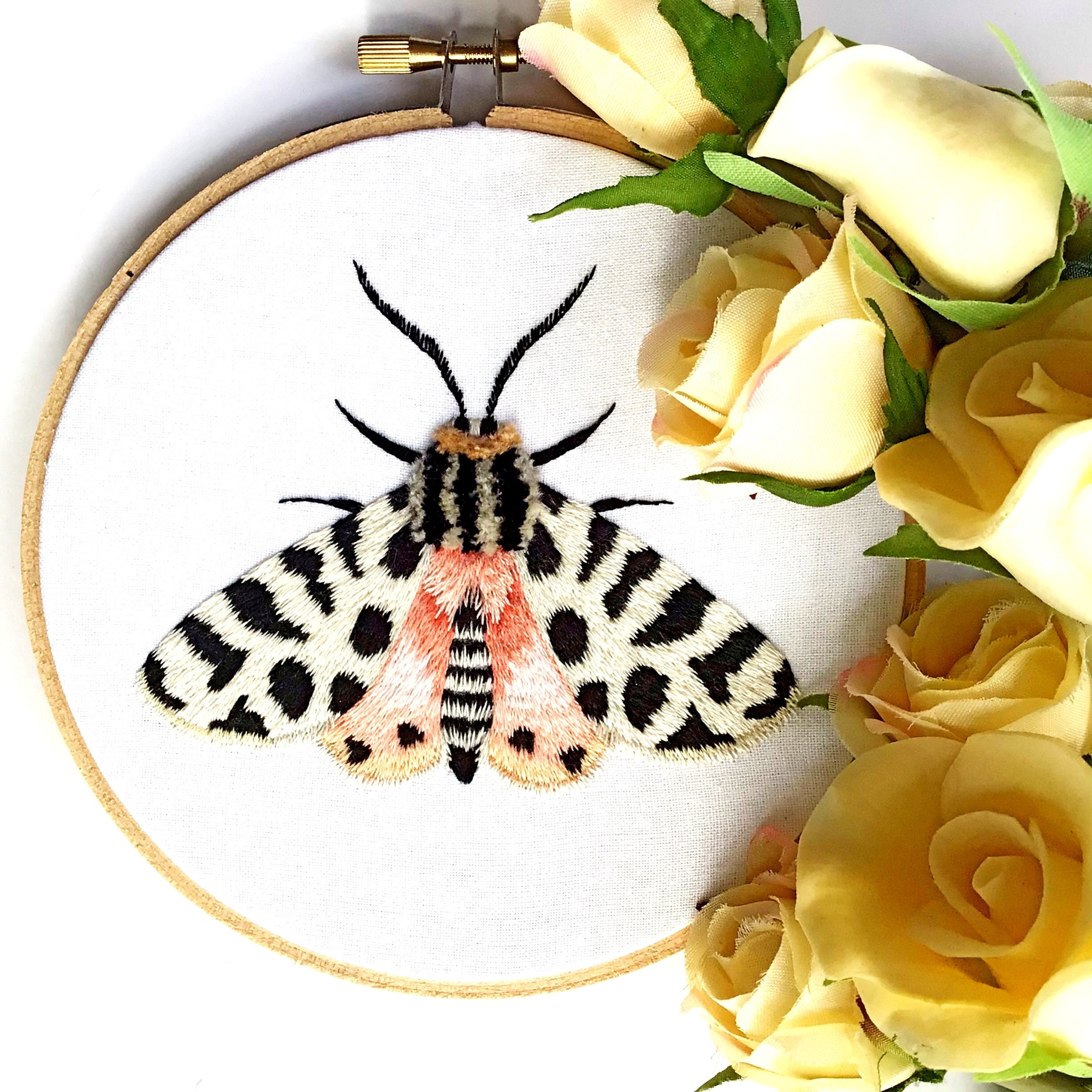 Hand Embroidery Pattern. PDF. Tiger Moth. Apantesis - Etsy Australia