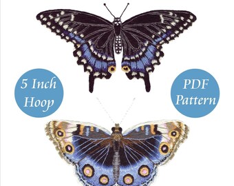 Hand Embroidery Pattern. PDF. Eastern Black Swallowtail | Etsy Australia
