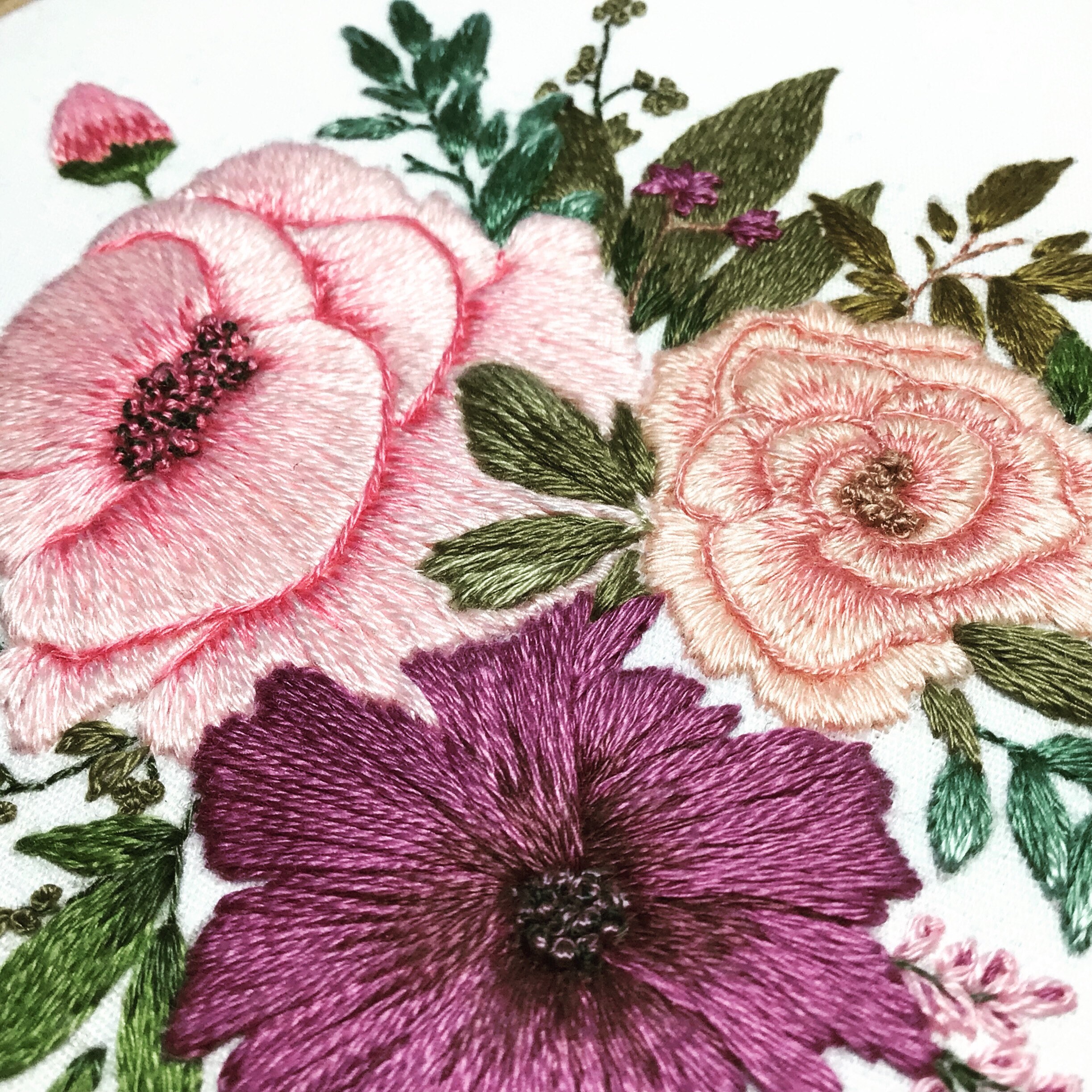 Hand Embroidery Pattern. PDF. Hannah Floral Pattern.. How to - Etsy