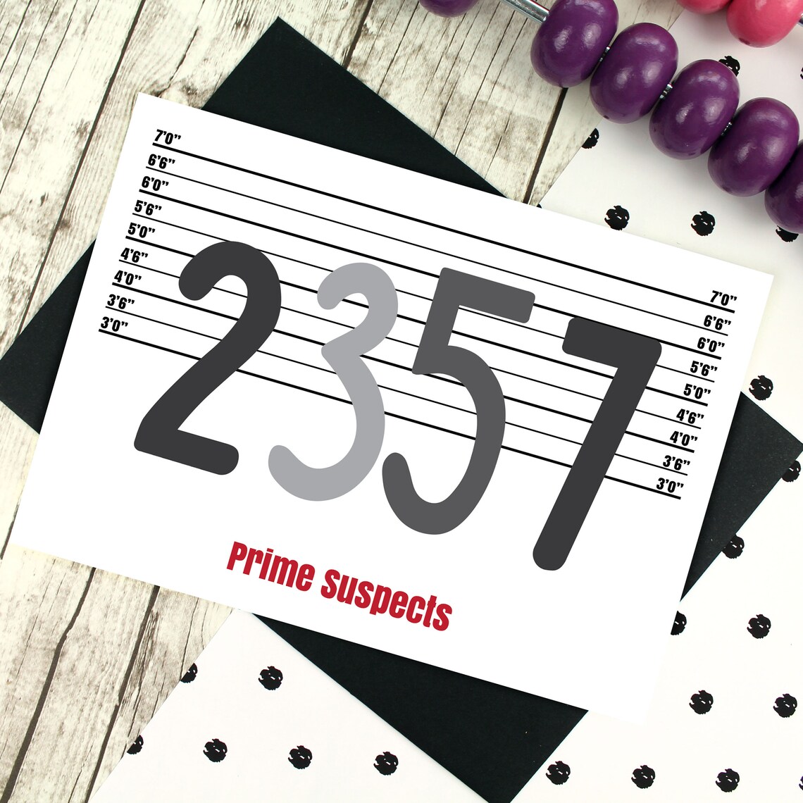 Maths Prime Numbers Word Pun Greeting Card - Etsy UK