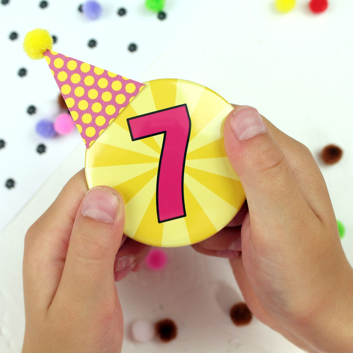 Birthday Age Button Badge - Custom Number and Colour - Etsy UK