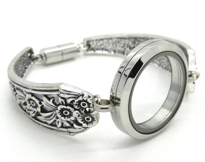 Vintage Locket Cuff Hinged Safety Chain Gold Filled Filigree Bracelet 6 ...