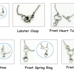 Stainless Steel Silver Plain Necklace for Apple AirTag Holder Many ...