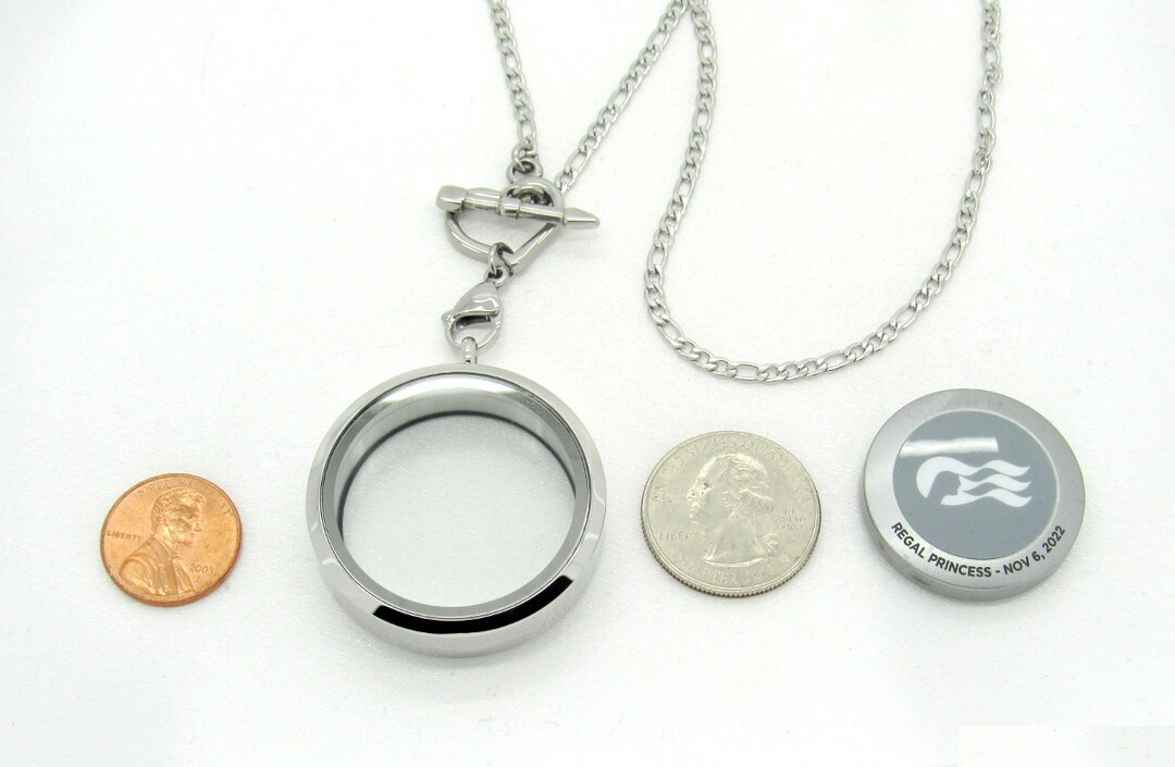 Stainless Steel Silver Floating Glass Waterproof Twist Screw Locket ...