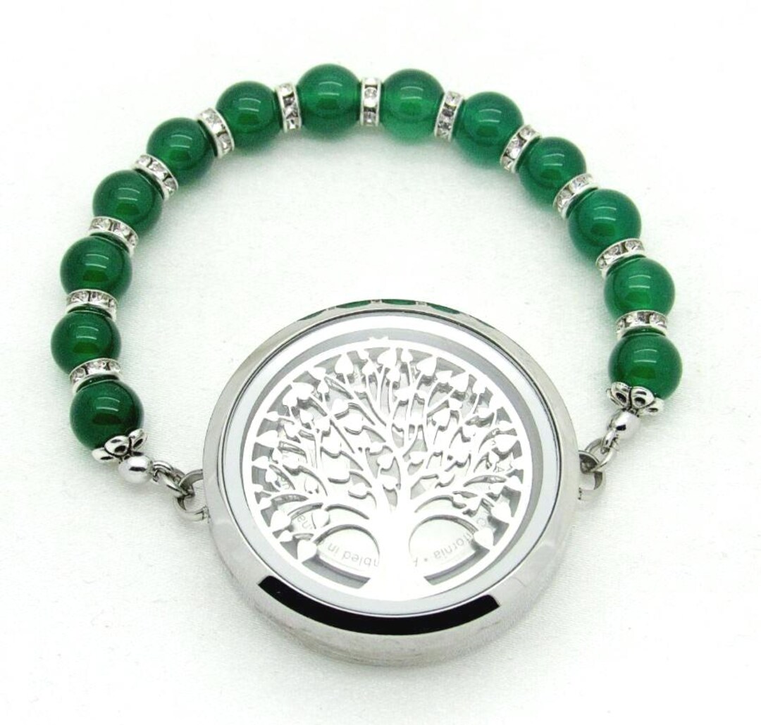 Stainless Steel Waterproof Glass Floating Locket W/ Cover Natural Gem ...