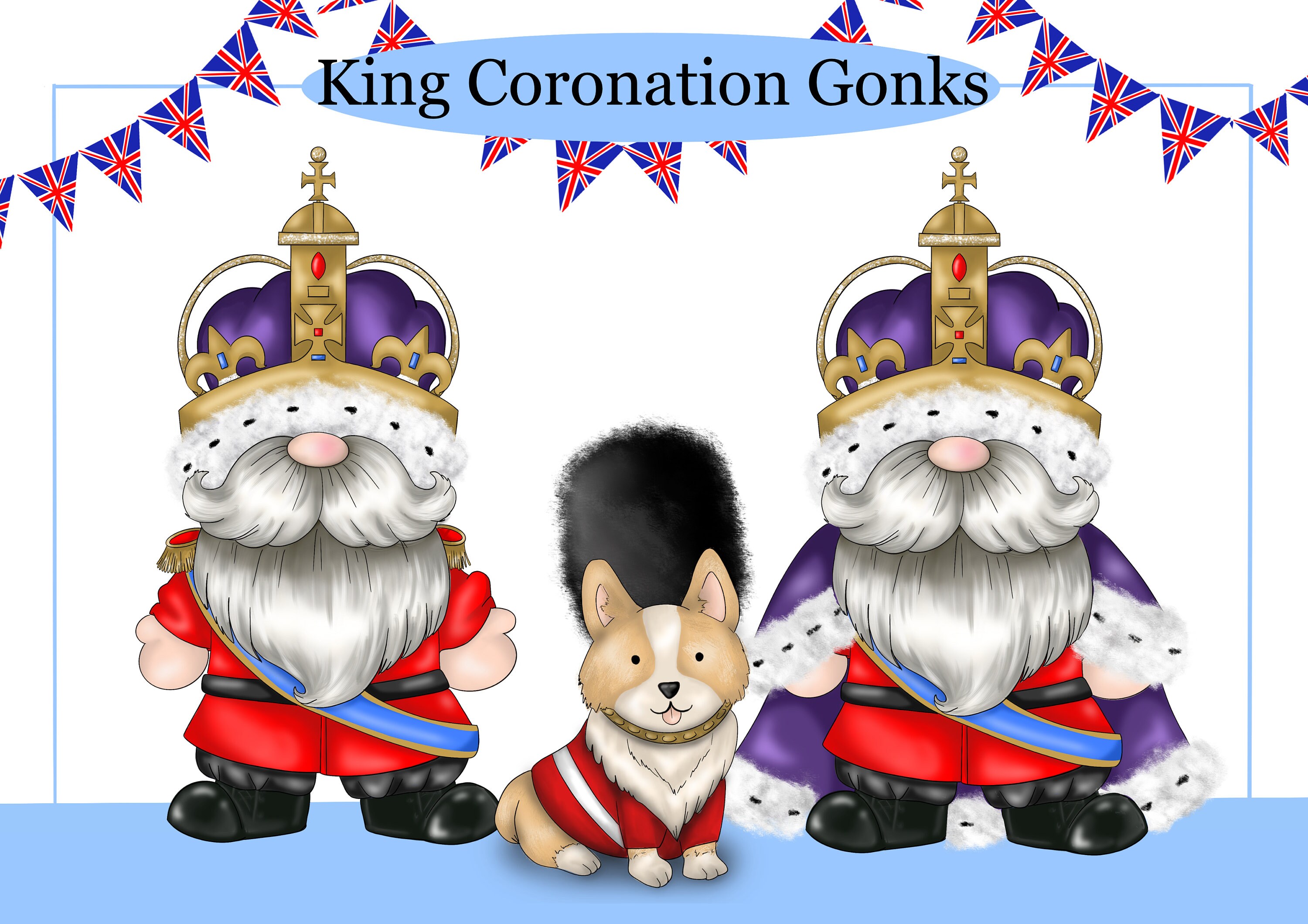 King Coronation Gonks Gnomes PNG for Sublimation - Etsy
