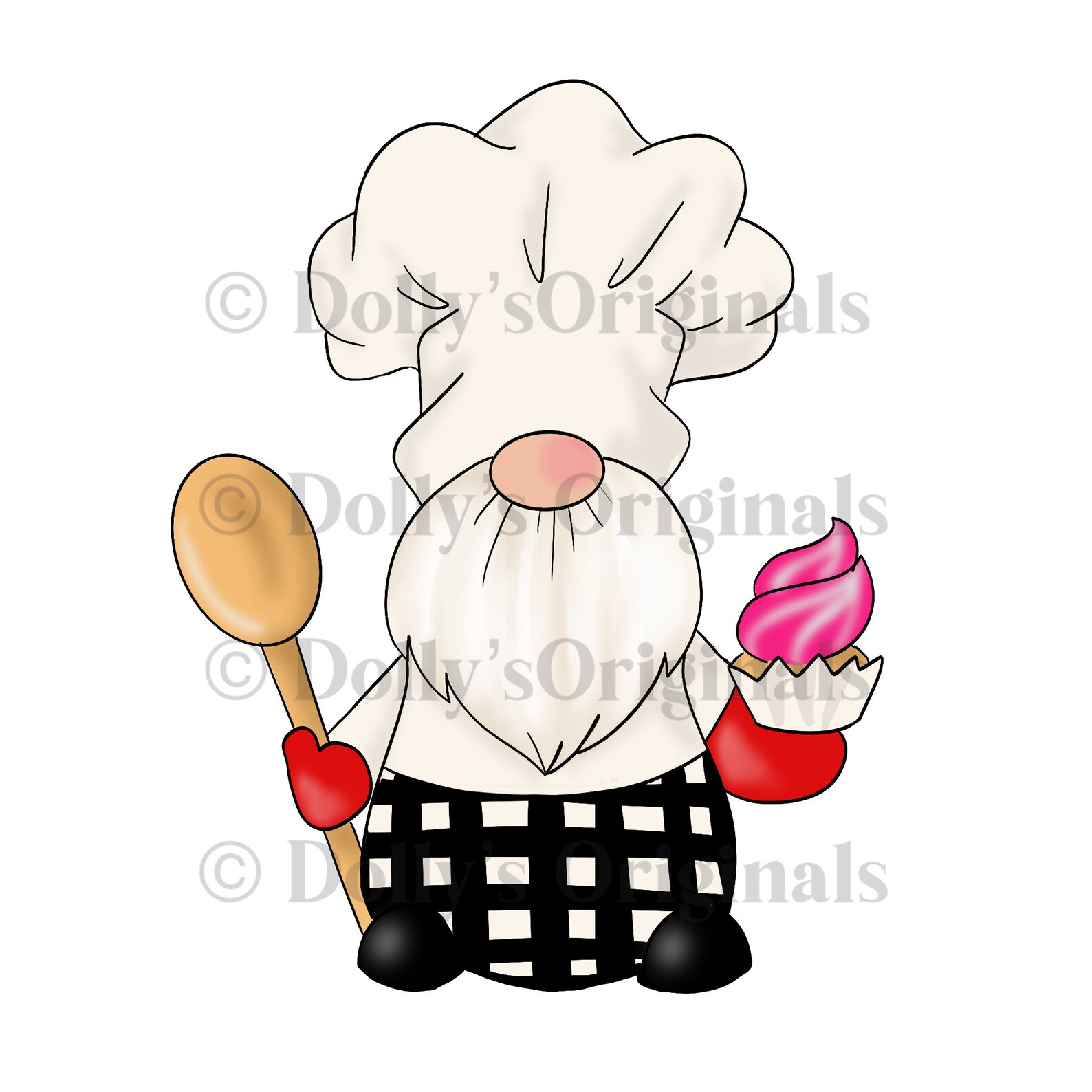 Chef Gonk Gnome PNG Sublimation Digital Download Clip Art - Etsy