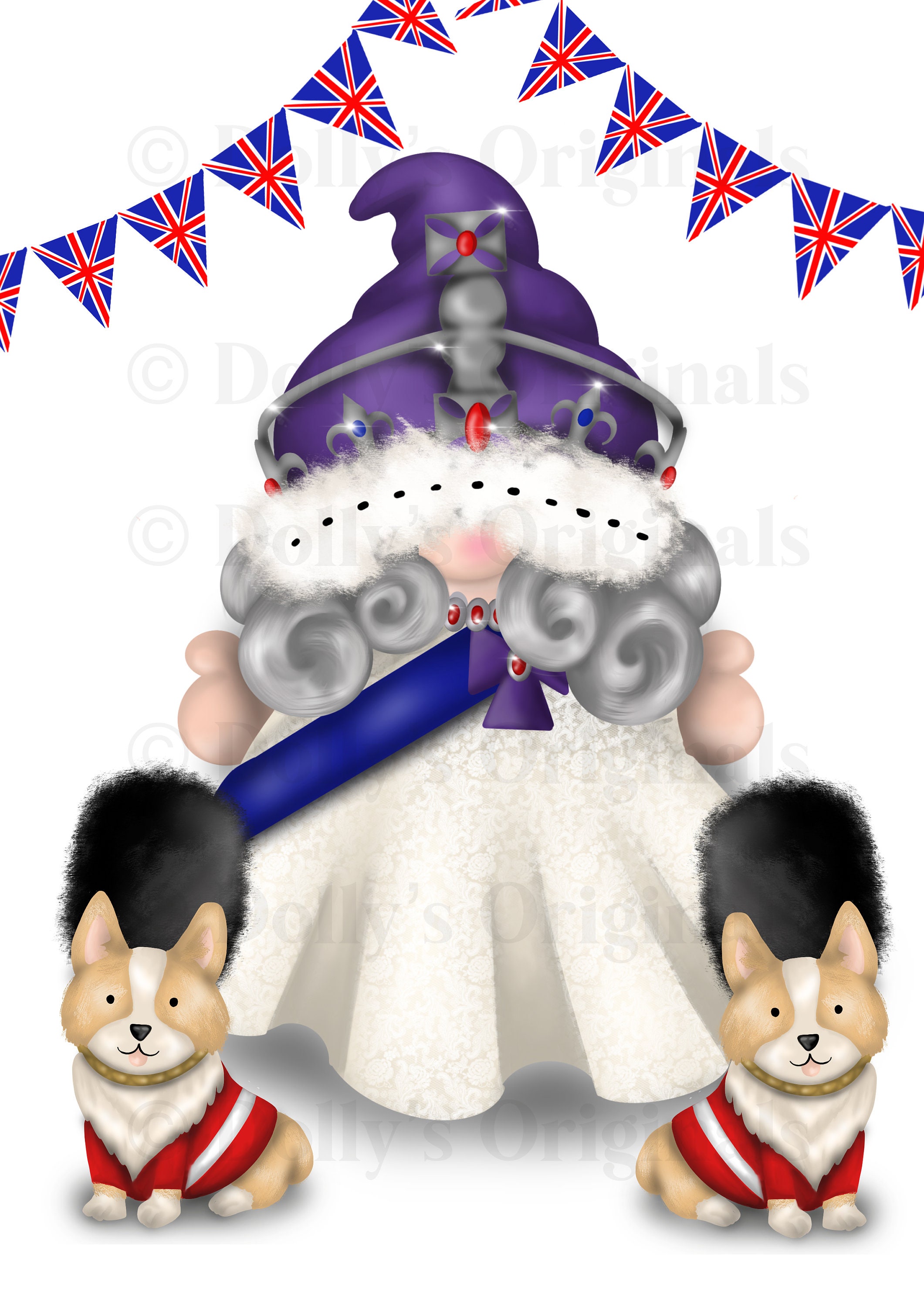 Queens Jubilee Gonk PNG Digital Download Clipart Sublimation - Etsy