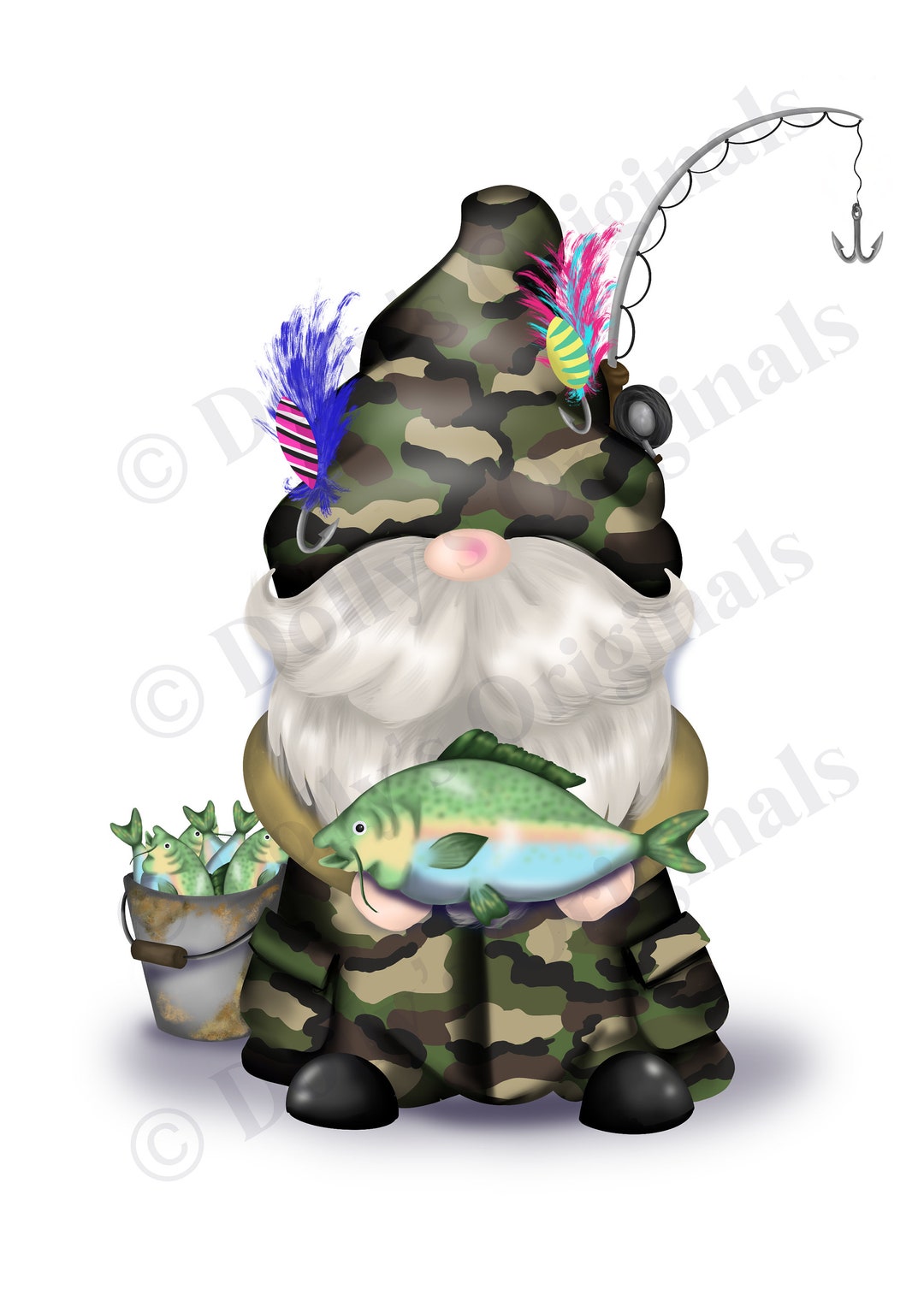 Fishing Gonk Fisher Man Father Dad PNG Sublimation Digital Download ...
