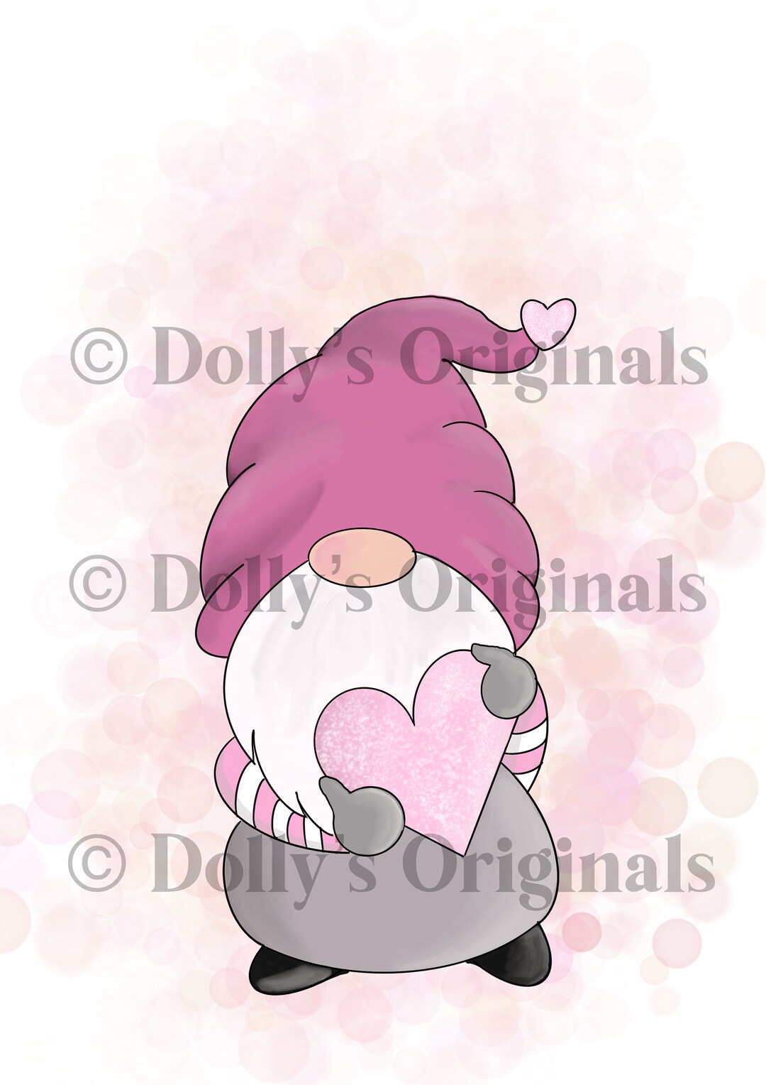 Small Love Heart Gonk PNG Digital Download Sublimation - Etsy