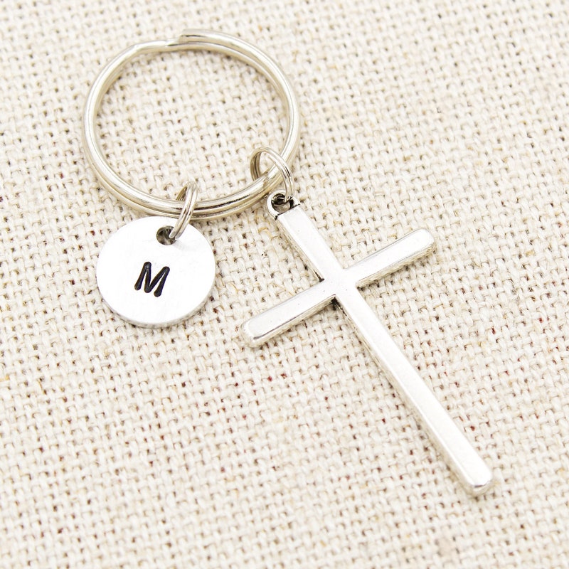 Cross Keychain - Etsy