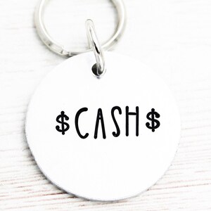 Cash Pet ID Tag, Money Sign Dog Name Tag, Dollar Sign Dog ID Tags, Dog ...