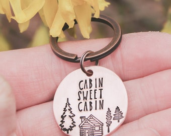 Cabin Keys Keychain for Cabin Cottage Keychain Gift for - Etsy