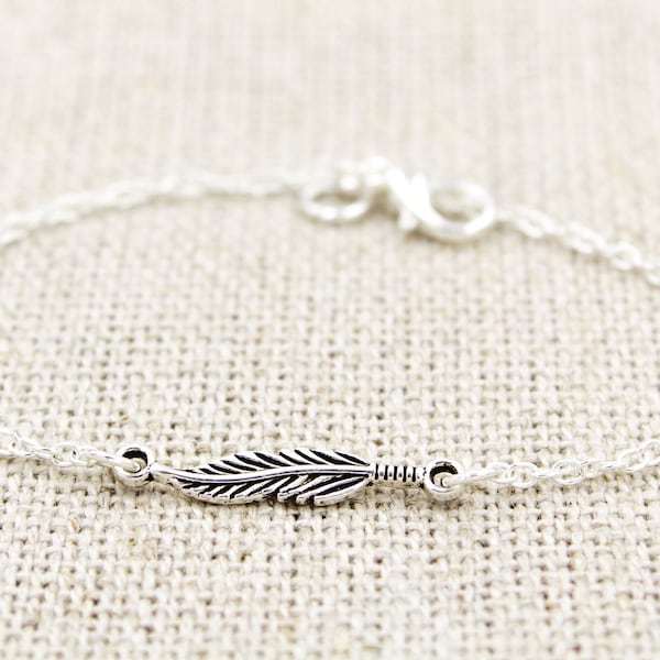 Feather Bracelet - Etsy
