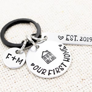 Our First Home Keychain New Homeowners Gift 1st Time | Etsy