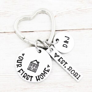 Our First Home Keychain, New Homeowners Gift, 1st Time Homeowner ...