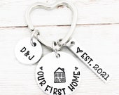Our First Home Keychain New Homeowners Gift 1st Time - Etsy