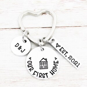 Our First Home Keychain, New Homeowners Gift, 1st Time Homeowner ...