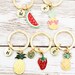 Fruit Friendship Keychains BFF Pineapple Keyring Best - Etsy