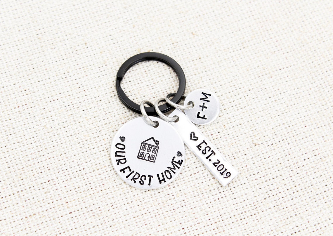 Our First Home Keychain New Homeowners Gift 1st Time | Etsy