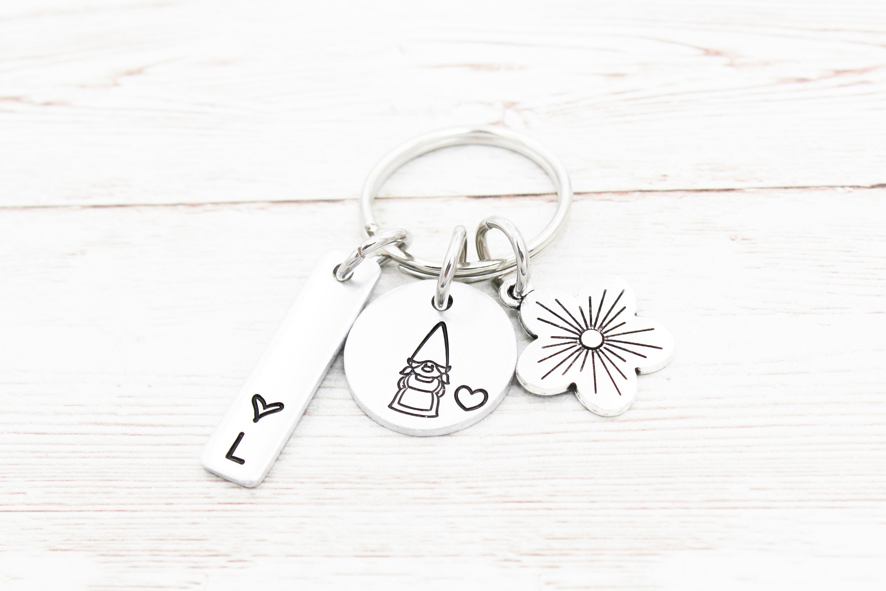 Personalized Gnome Keychain Custom Gnome Keyring Gift for - Etsy UK