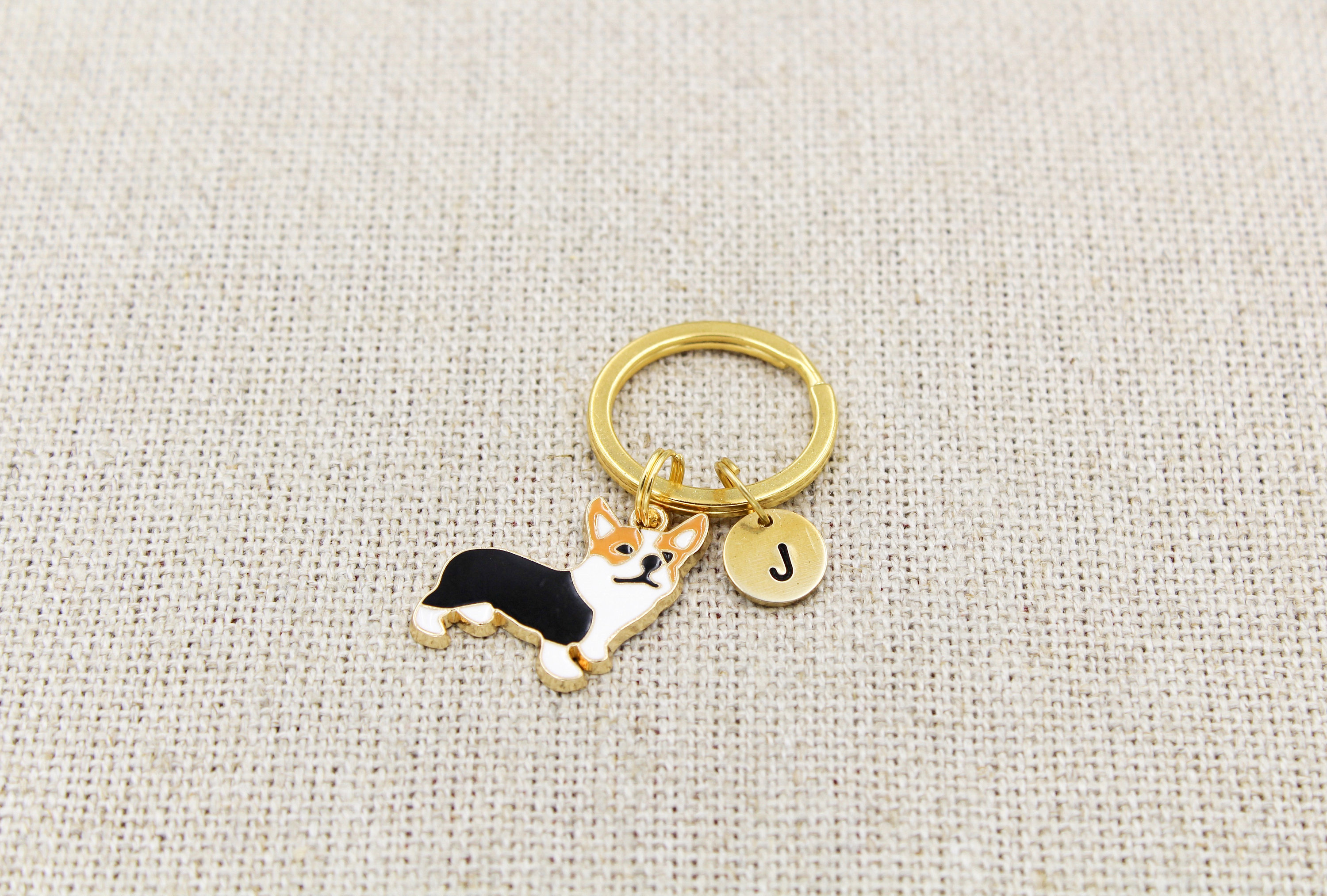 Custom Initial Corgi Keychain Corgi Keyring Dog Keychains - Etsy Australia