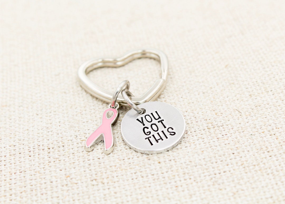 Breast Cancer Keychain, Cancer You Got This Keyring, Breast Cancer ...