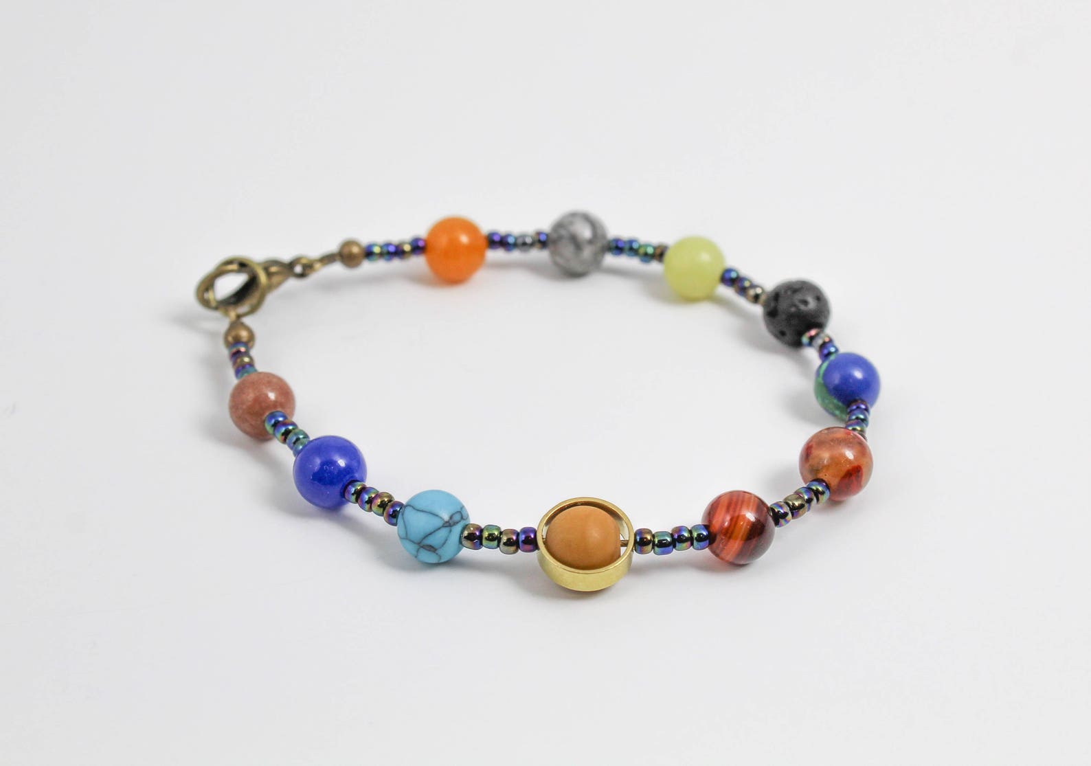 Outer Space Bracelet, Planet Bracelet, Solar System Bracelet, Zodiac ...