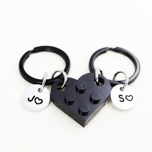 Connecting Heart Keychain Set, Made From Authentic LEGO® Bricks ...